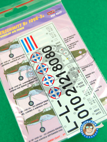 Kora Models: Marking / livery 1/48 scale - Messerschmitt Bf 109 - water slide decals - for all ...